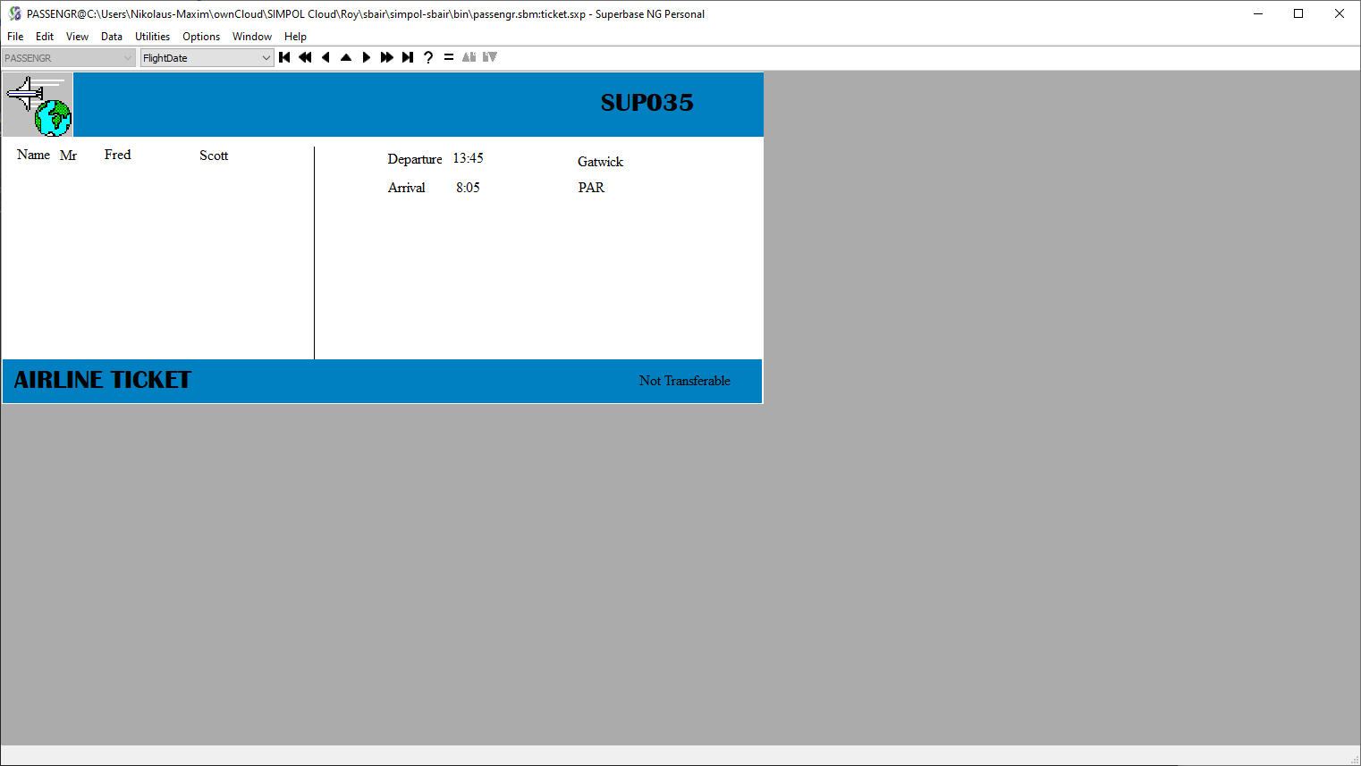 Superbase NG Personal (RAD Tool) | Superbase Software Ltd